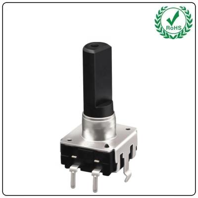 China ec12 pc board rotary encoder 5v with Insulated d shaft rohs incremental 24 pos patch dial rotary encoder 360 switch for sale