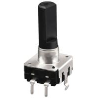 China ec12 pc board rotary encoder 5v with Insulated d shaft rohs incremental 24 pos patch dial rotary encoder 360 switch for sale