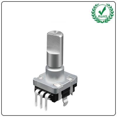 China ec12 pc board rotary encoder 5v with Insulated d shaft rohs incremental 24 pos patch dial rotary encoder 360 switch for sale