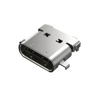 China 24 Position Board Edge Cutout Surface Mount Through Hole Right Angle USB Type C for sale