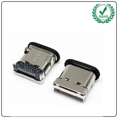 China USB-31C-F-011F USB Type C Female Connector High durability Vertical type for sale