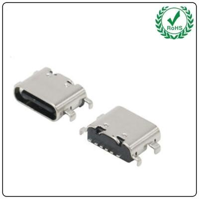 China USB-20C-F-06C16 USB Type C Top-mount Receptacle DIP+SMT Solder Type for sale