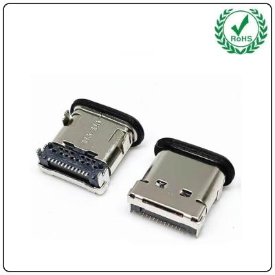 China USB-31C-F-011F USB Type C Female Connector High durability Vertical type c cable fast charging for sale
