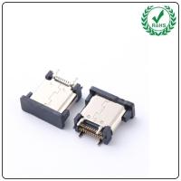 China Type 3.0 USB C male right angle usb type c cable 24pin smt dip type for sale