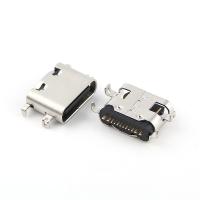 China USB 2.0 USB Type C 16 Position SMT Mid Mount 1.0mm Offset for sale