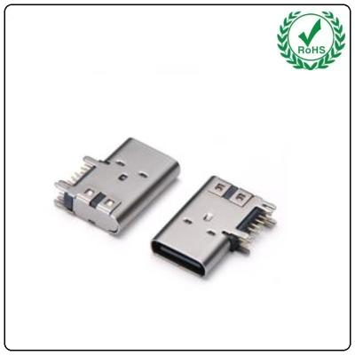 China USB-20C-F-14CD Type-C 14PIN female connector fast chargers through hole right angle vertical DIP type for sale