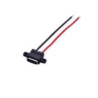 China USB-20C-F-06F10L Screw Mount USB Type C Connector for Charging for sale