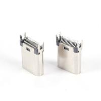 China USB-31S-F-01 USB 3.1 Type C Female Connector Straddle Mount Board Edge Mount USB C for sale