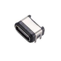 China Top Mount 6P USB Type C Female Connector SMT Type Right Angle USB-20C-F-06SF02 for sale