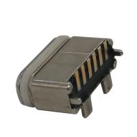 China Waterproof Vertical USB Type C Socket , 6P SMD USB C Receptacle for sale