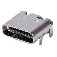 China MID Mount USB Type C Female Connector , 16Pin SMT Type USB C Receptacle for sale