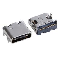 China MID Mount USB Type C Female Connector , 16Pin SMT Type USB C Receptacle for sale