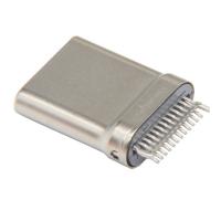China USB-31C-M-J01 USB 3.1 Type C Plug , Board Edge Straddle Mount USB C Male Connector for sale