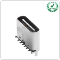 China UJC-VP-3-SMT-TR USB 2.0 Type C Socket 6Pin SMD Vertical Through Hole SMT 6P for sale