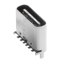 China UJC-VP-3-SMT-TR USB 2.0 Type C Socket 6Pin SMD Vertical Through Hole SMT 6P for sale