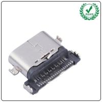 China Surface Mount Receptacle 24pins Double Rows USB C Female Connector Fast Charging for sale