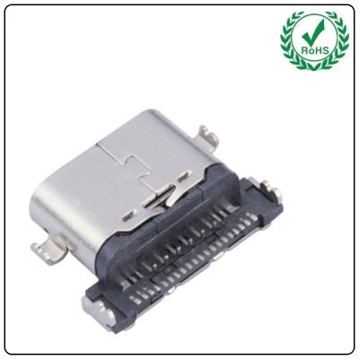 China Surface Mount Receptacle 24pins Double Rows USB C Female Connector Fast Charging for sale