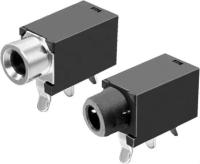 China Silver Tone / Black Audio Connector 3.5mm Pcb PJ30160 PJ3016C for sale