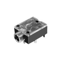 China 3.5mm Headphones Stereo Jack Socket Switch With Nut PCB Panel Mount Chassis Two Channel PJ30240 for sale