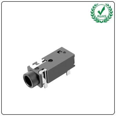 China PCB Mount 4 Pin Terminals Female 3.5mm Audio Jack Socket PJ3028A for sale