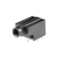 China PCB Mount 6 Pin Terminals Female 6.35 Audio Phone Jack PJ6008A for sale