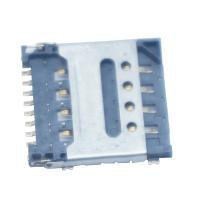 China Low Price High Quality SMT 8pin 1.5H Flip Type Micro Sim Gps Card Socket Connector for sale