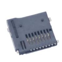 China Factory Supplier 8 Plus 1 Pin SMT Push Double Pressure Type Micro SD Card Socket Connector for sale