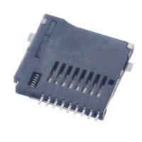 China Factory Supplier 8 Plus 1 Pin SMT Push Push Sinking PCB Board Reverse 1.05MM Type Micro SD Card Tf Card Socket Connector for sale