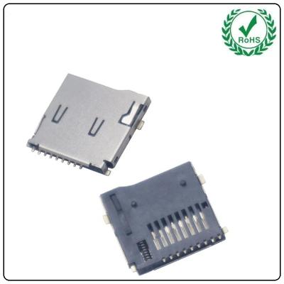 China Factory Supplier 8 Plus 1 Pin SMT Push Double Pressure Plating Gold Type Micro SD Card Holder High Quality Connector for sale