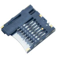China LCP 8pin H1.85mm Micro SD Card Connector , T Flash Type TF Card Reader Holder for sale