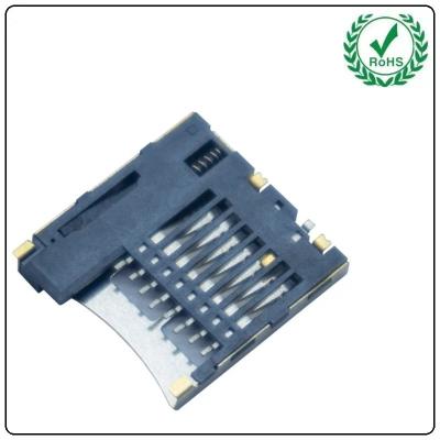 China LCP 8pin H1.85mm Micro SD Card Connector , T Flash Type TF Card Reader Holder for sale