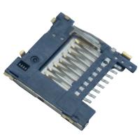China Push Push Type Micro SD Card Socket , 1.45H 8Pin SMT TF Card Connector for sale