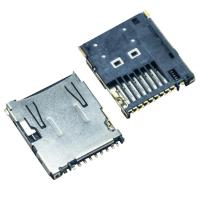 China 0.5mA TF Micro SD Card Socket 9Pin 1.68H Micro PCB Push Push Type for sale