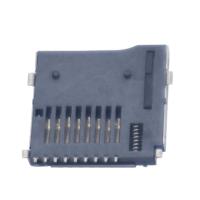 China 9pin 1.85H TF Push Push Memory Card Connector , Small Mini Sd Card Connector for sale