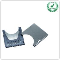 China Self Bouncing External Welded Foot SD Card Connector SMT Patch 10P 2.75H for sale
