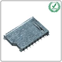 China 2.5mm Pitch 2.8H 9pin SD Memory Card PCB SMT Type Connector Push Pull Type for sale