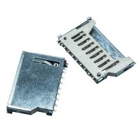 China 2.5mm Pitch 2.8H 9pin SD Memory Card PCB SMT Type Connector Push Pull Type for sale