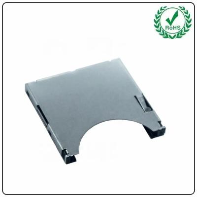 China Card Locking Function And 10P 2.75H Large SD Card Connector On SMT PCB for sale