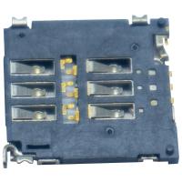 China PTFE insulation resistance Push Nano Sim Card Connector 1.5H With Card Tray for sale
