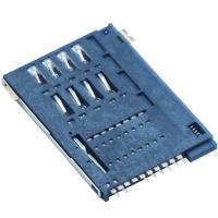 China 6+2 Pin Sim Card Slot Adapt For Iphone Push Push Type Without Column Connector for sale