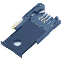 China High Temperature Resistant 6pin SMT Sim Card Connector Tray Type for sale