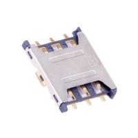 China 6Pin Push-Pull Type Nano Sim Card Socket Connector for Mobile Phone for sale