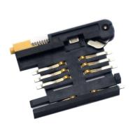 China 2.54Mm Pitch Chip Sim Card Holder Connector With Ejector 8 Circuits for sale