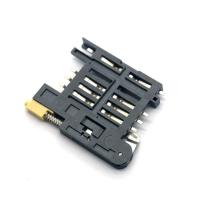 China 2.54Mm Pitch Chip Sim Card Holder Connector With Ejector 8 Circuits for sale