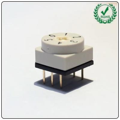 China MDR-06 2x3 Rotate 6pin 6 Position DIP Rotary Code Switch , Binary Switch For PCL for sale
