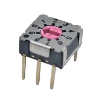China 7x7 Type Digital Code Rotary Switch 50vdc 100mA 10 Position For Welding Machine for sale