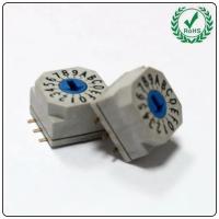 China Mini 10X10mm SMD Rotary Switch PEC-16S Positions BCD Digital Multi Gear for sale