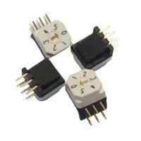 China Right Angle Type Square 6 Position 6 Pines Digital Code Rotary Switch IP67 3x3 for sale