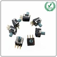 China IP67 2x3 Digital Code Rotary DIP Switch Right Angle Type Square 6 Position 6 Pines for sale
