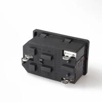 China LZ-14-F16 IEC320 Ac Power Socket With Fuse Holder And Rocker Switch Inlet for sale